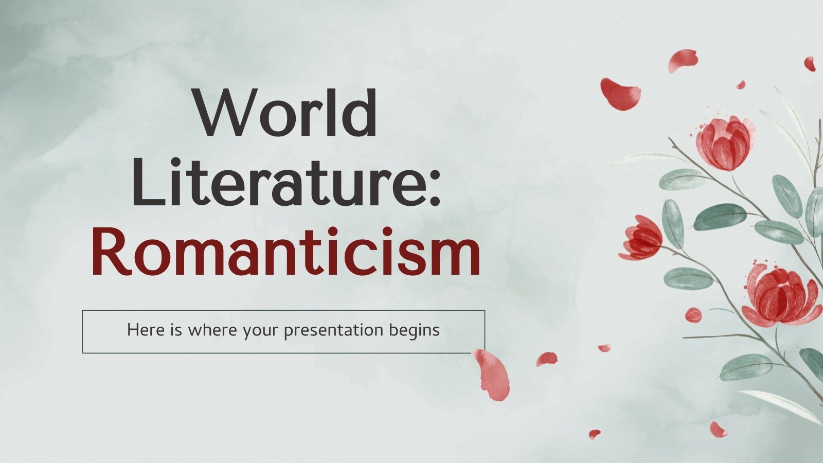 Presentación Literatura universal: romanticismo