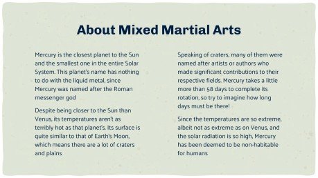 PE Subject for High School: Mixed Martial Arts (MMA)