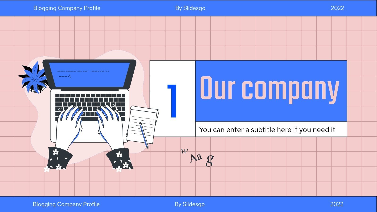 Blogging Company Profile Presentation