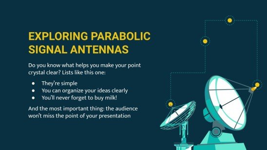 Parabolic Signal Antenna Presentation