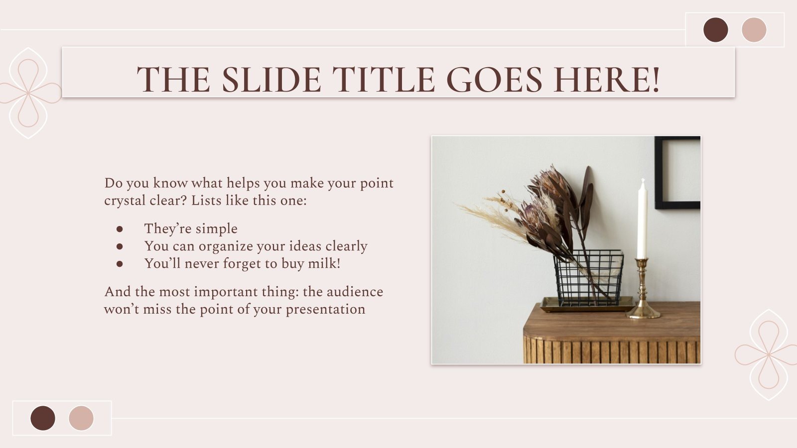 Modern Chic Vision Board Presentation