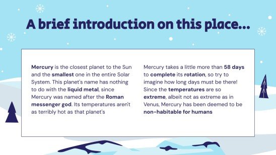 North Pole for Pre-K Presentation