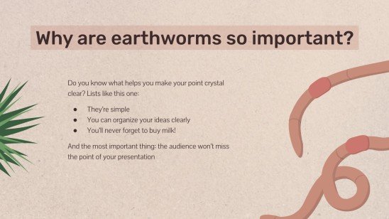 Earthworm Anatomy and Behavior Presentation