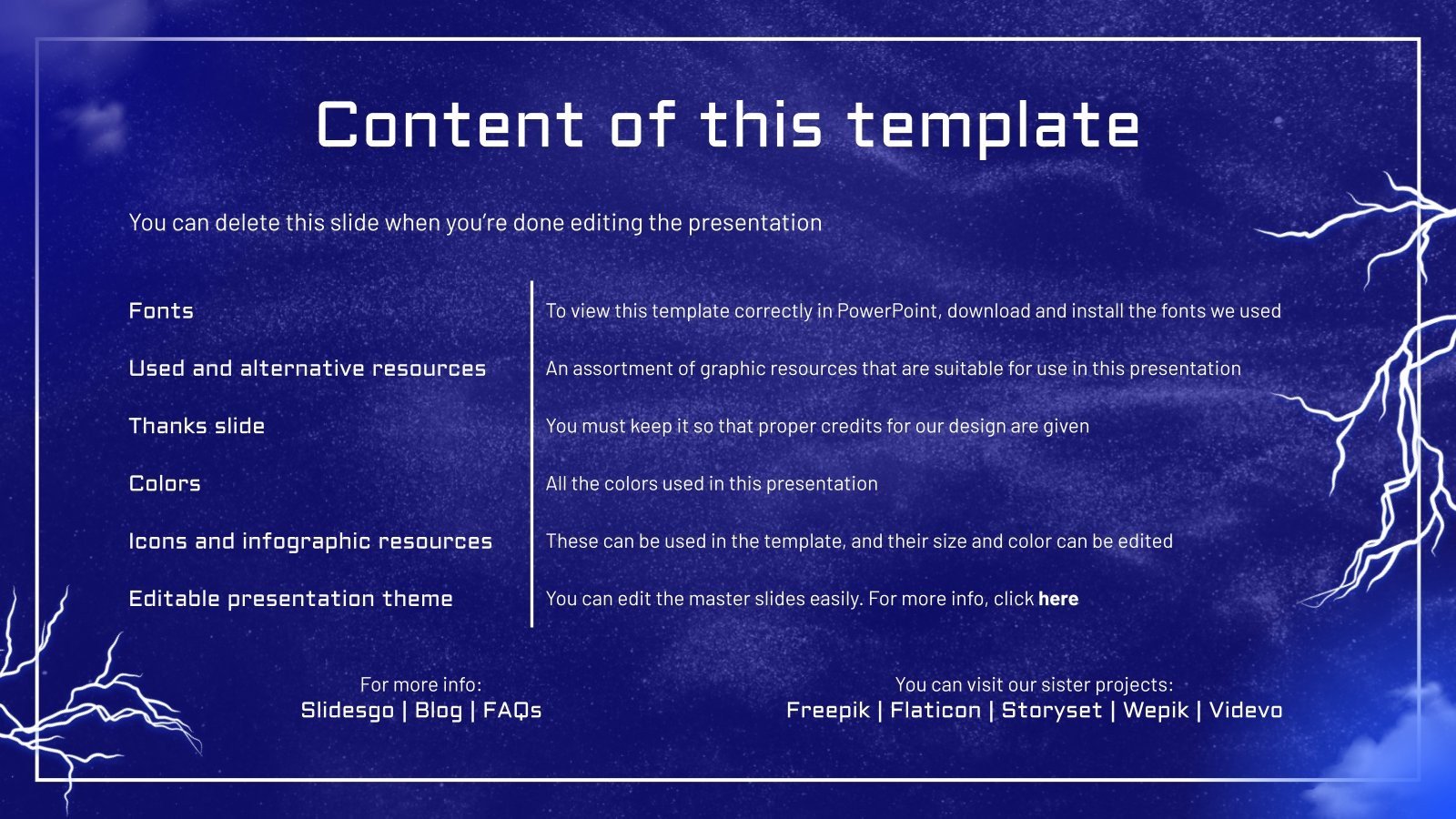 Thunder and Lightning Presentation