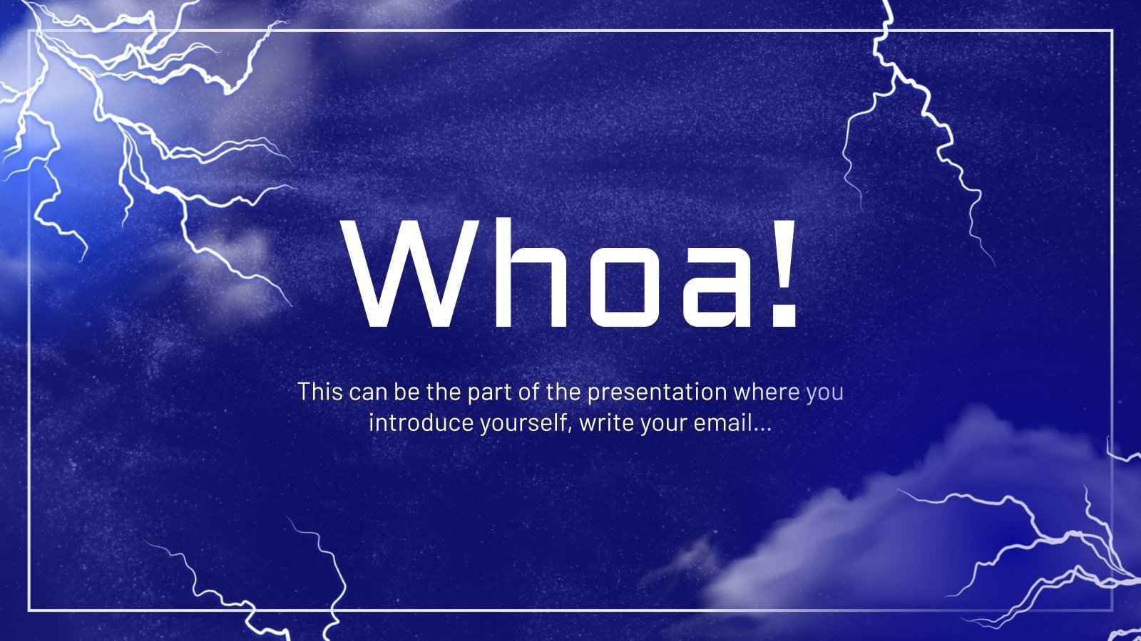 Thunder and Lightning Presentation