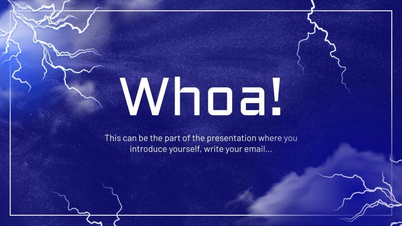 Thunder and Lightning Presentation