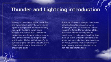 Thunder and Lightning Presentation