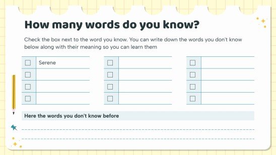 Classroom Game: Word of the Day Presentation