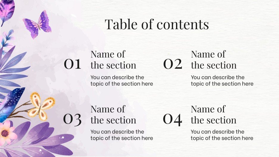 Butterfly Minitheme Presentation