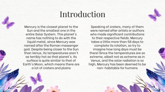 Butterfly Minitheme Presentation