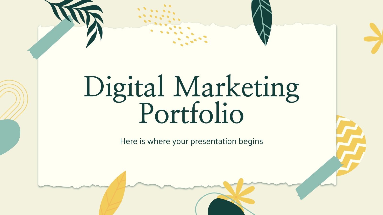 Digital Marketing Portfolio Presentation
