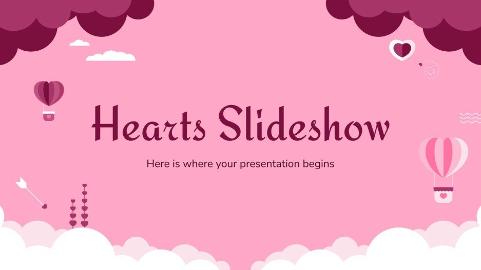 Google Slides & PowerPoint presentations about hearts