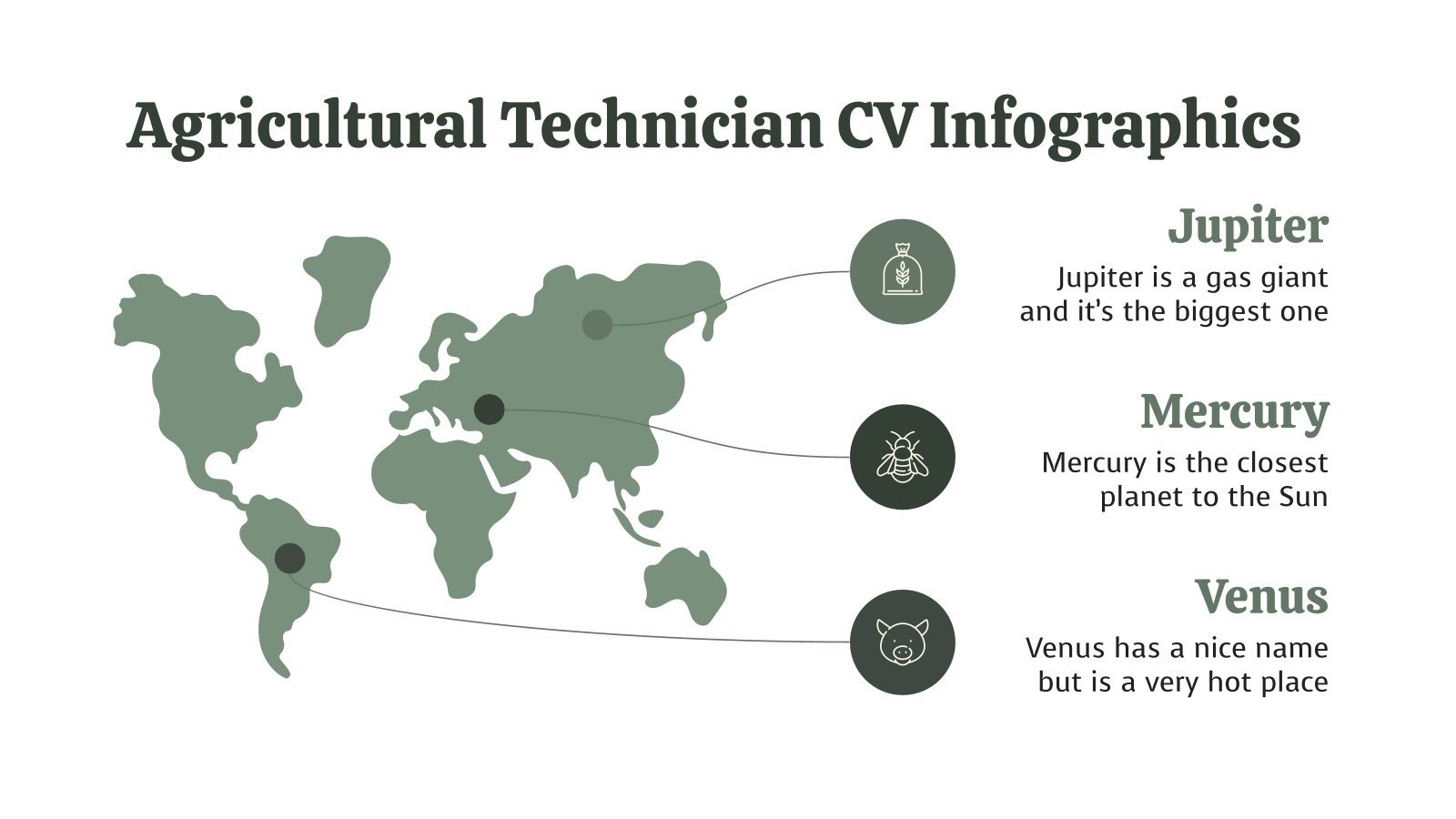 Agricultural Technician CV Infographics Presentation