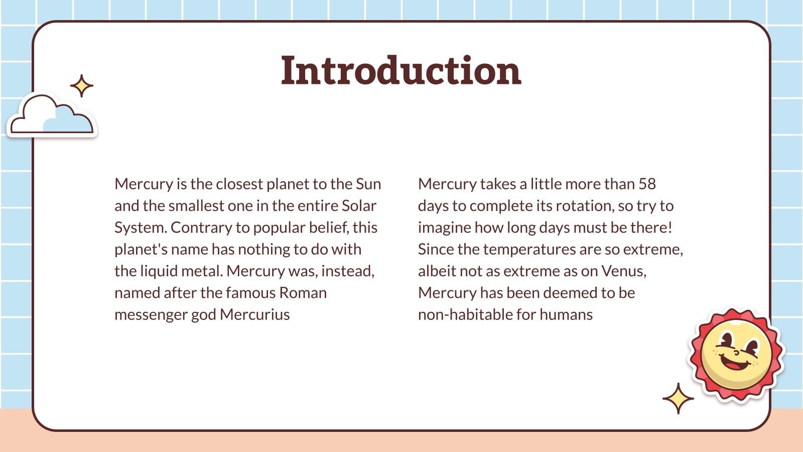 It's Sunny! Theme for Classroom Presentation