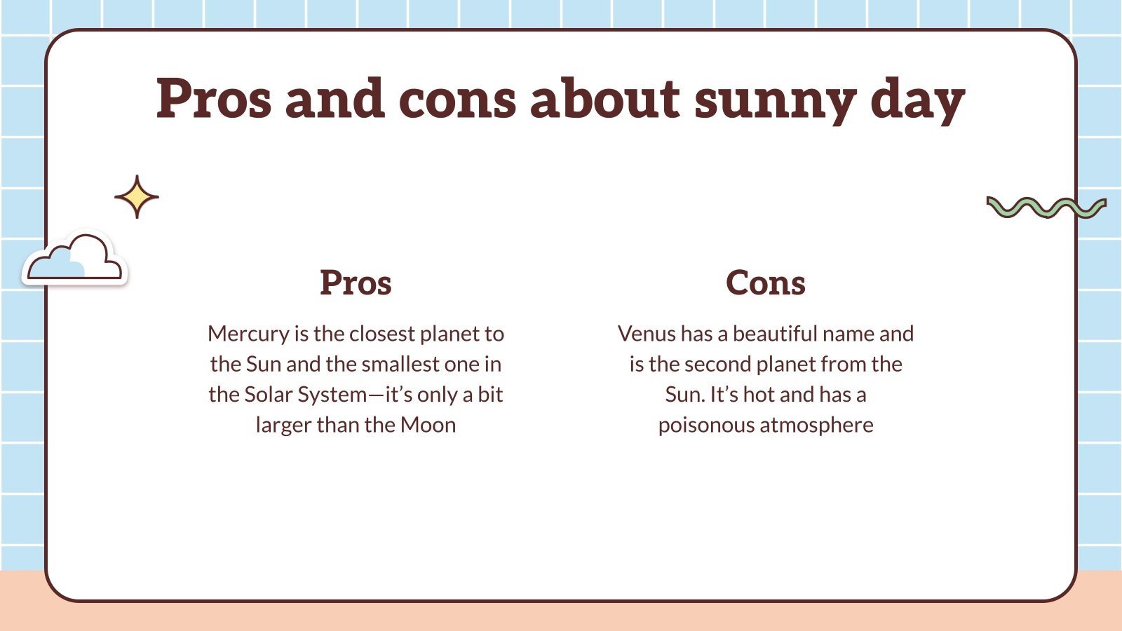 It's Sunny! Theme for Classroom Presentation