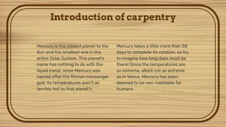 Carpentry Workshop Presentation