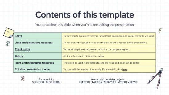 Stationery Doodles Theme Presentation