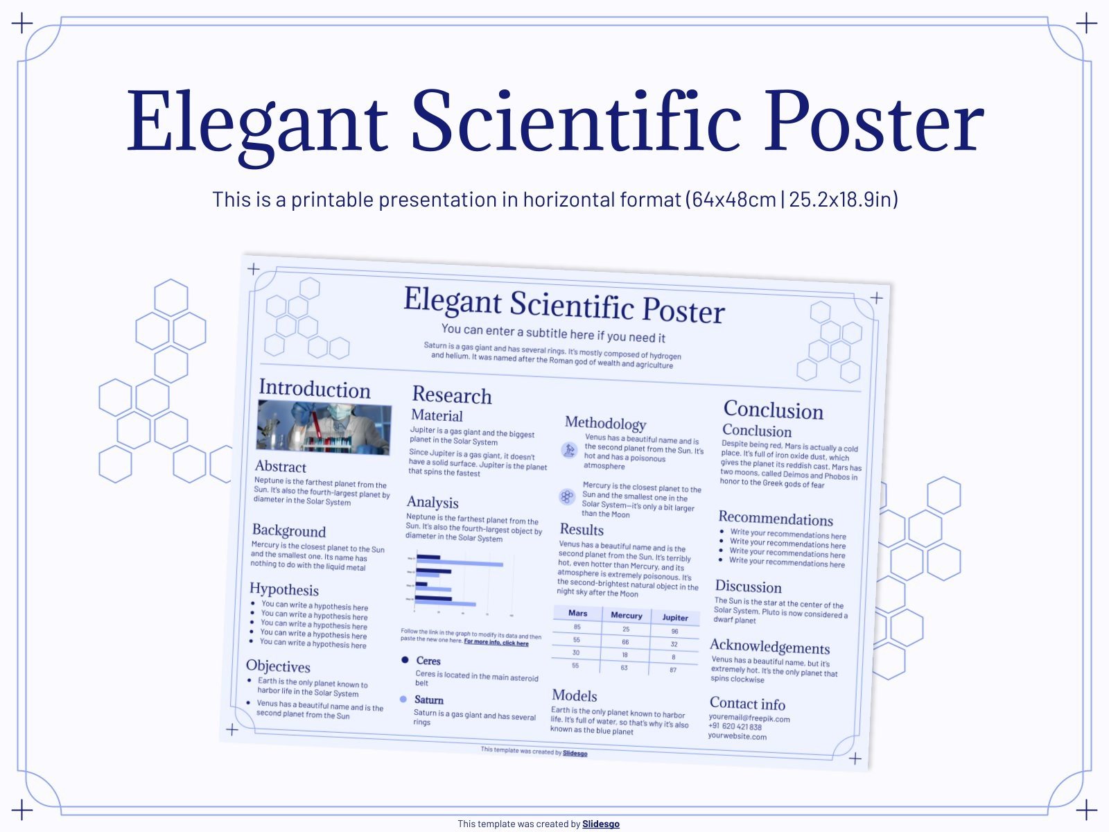 Elegant Scientific Poster Presentation