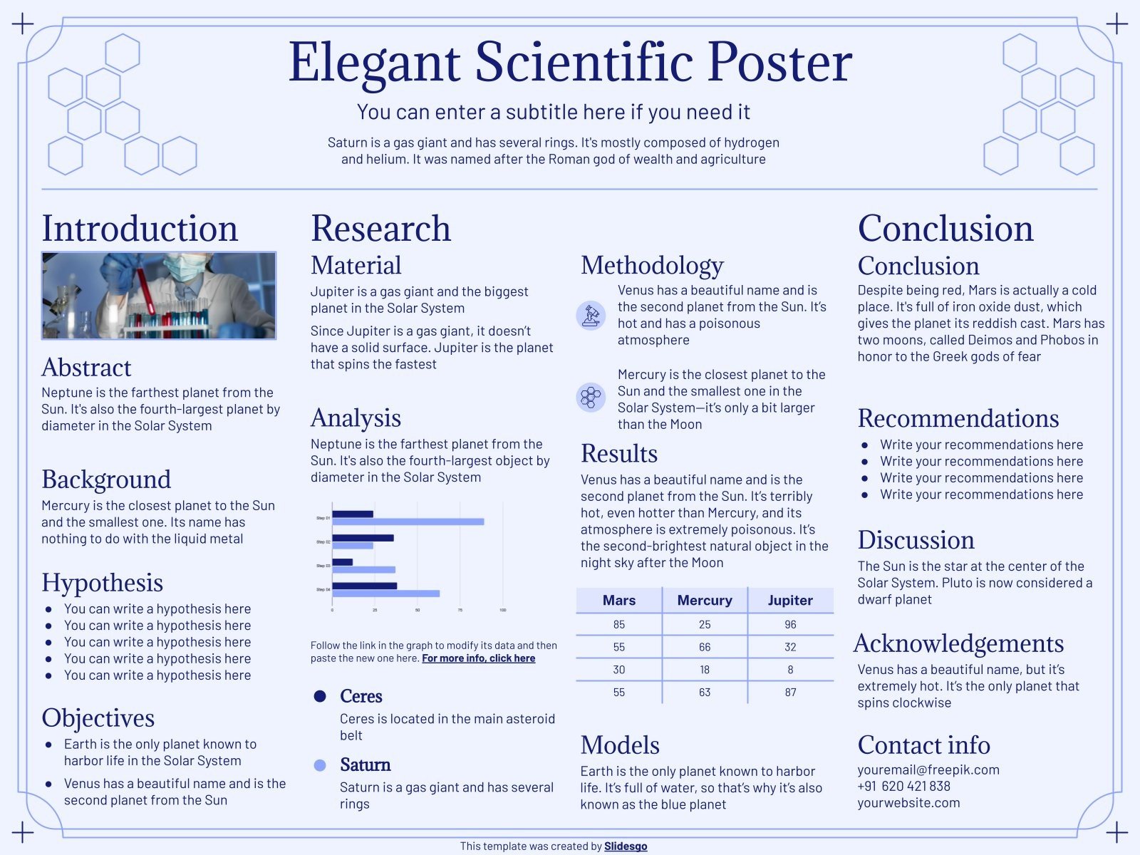 Elegant Scientific Poster Presentation