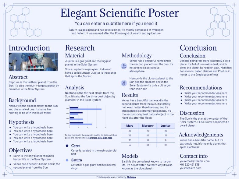Elegant Scientific Poster Presentation