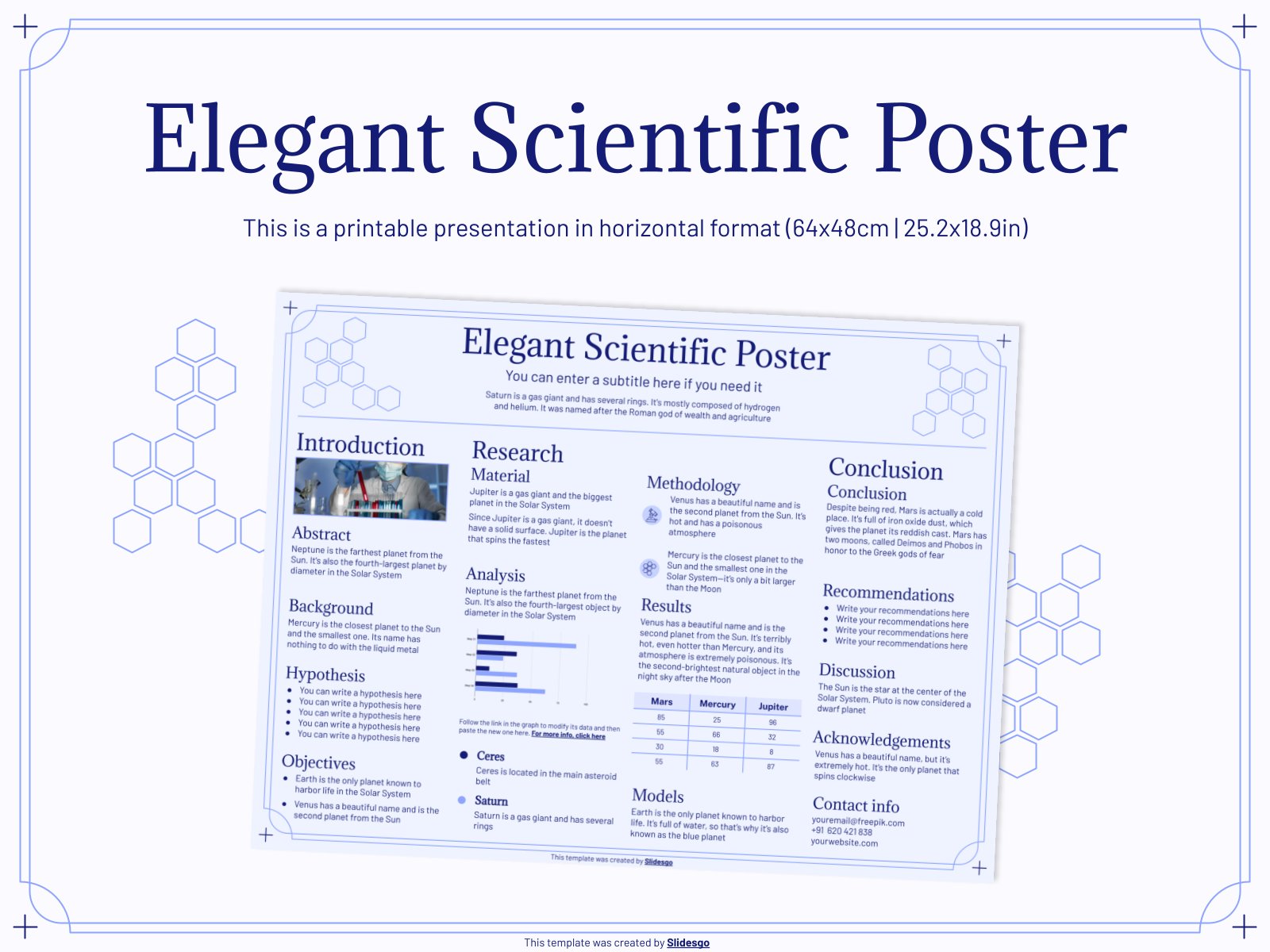 Elegant Scientific Poster Presentation