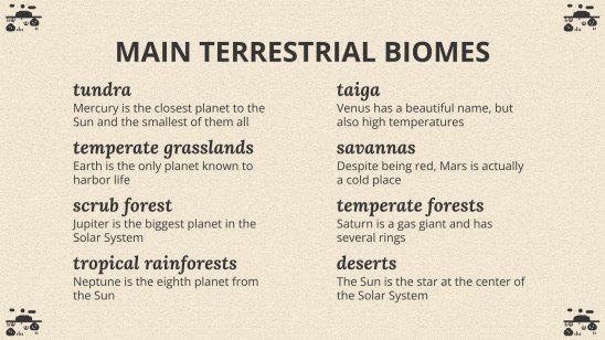 Presentación Conservación de biomas terrestres