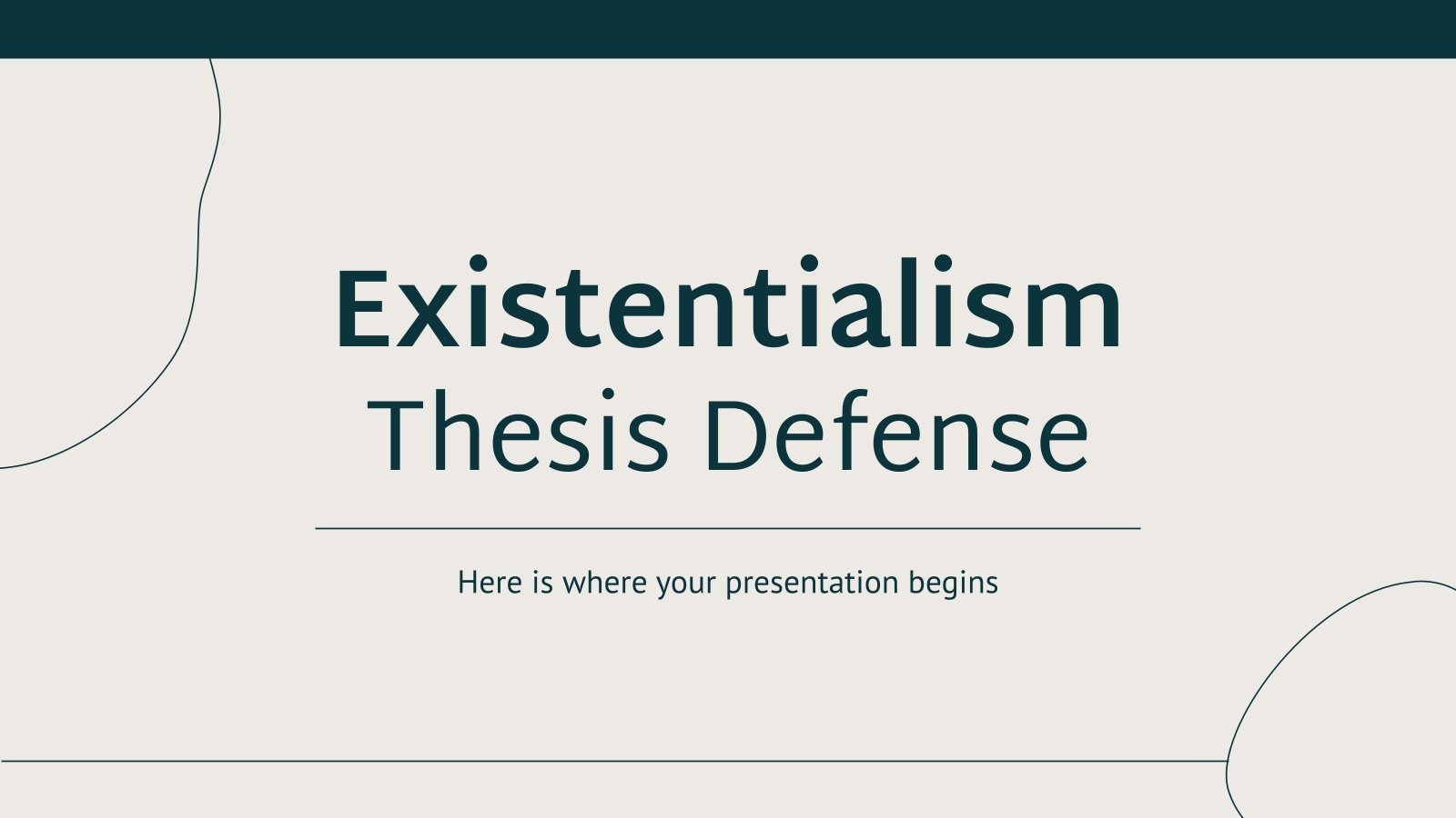 Existentialism Thesis Defense Presentation