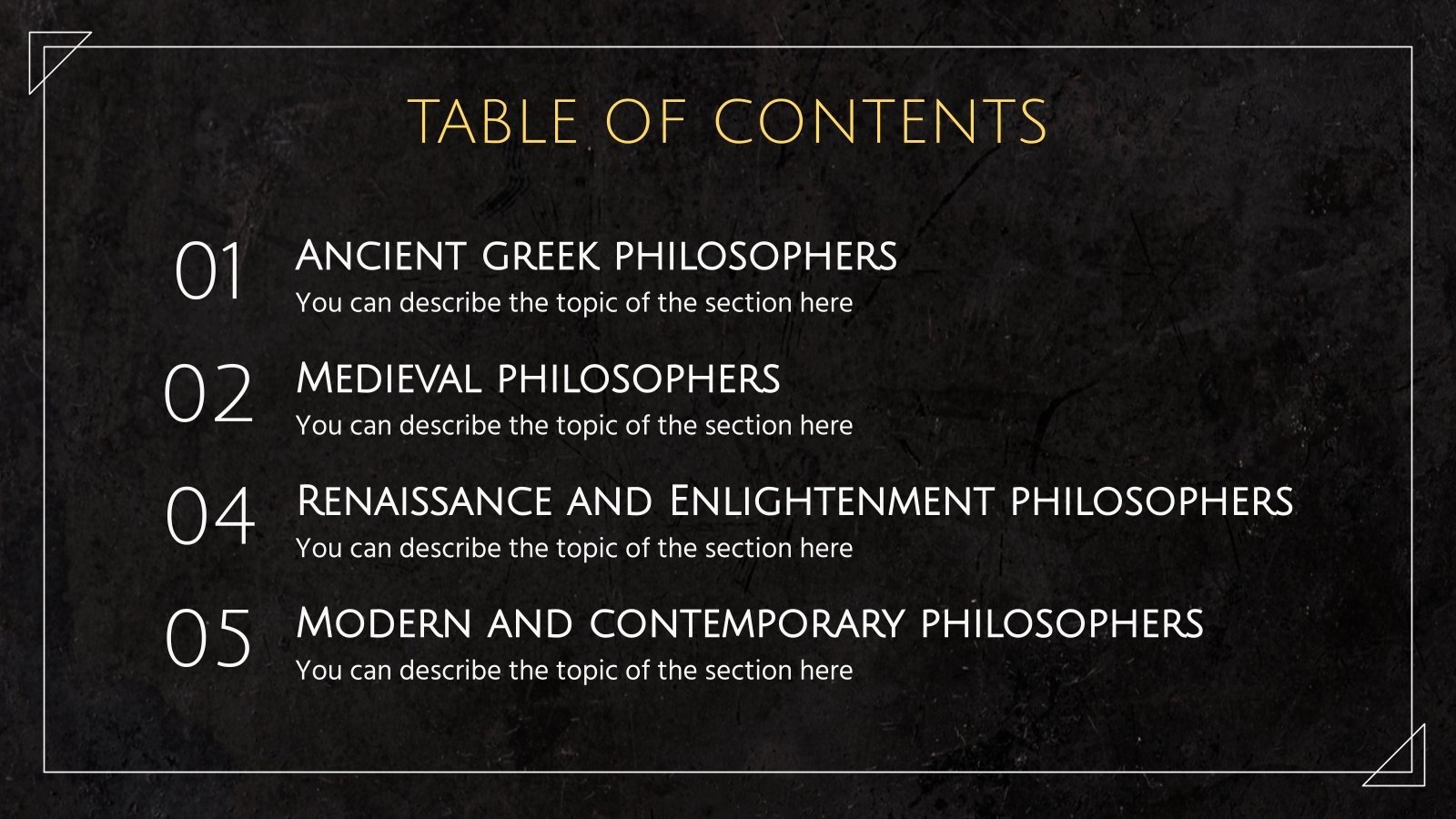 History's Most Important Philosophers Presentation