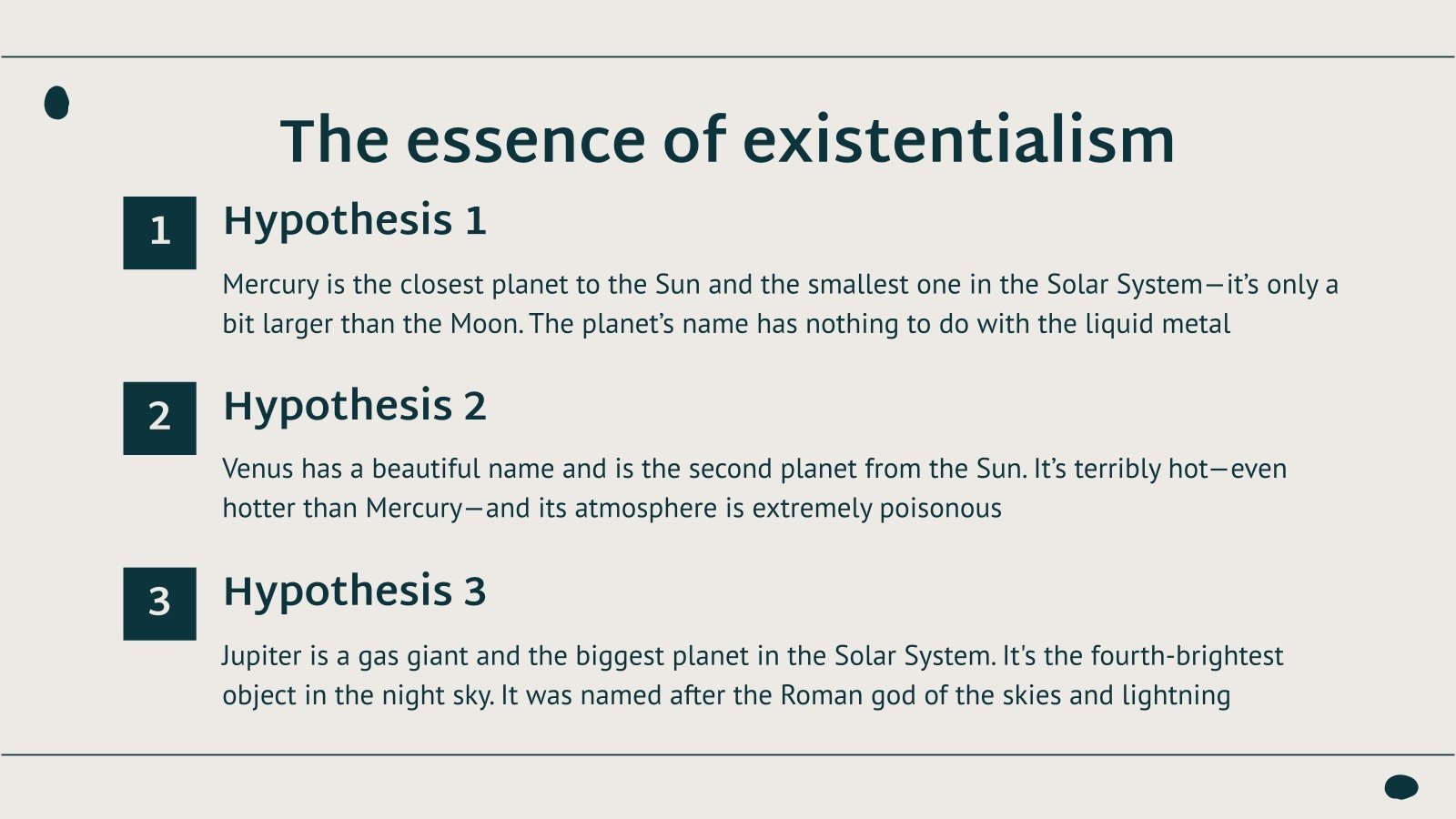 Existentialism Thesis Defense Presentation