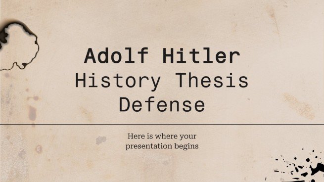 Adolf Hitler History Thesis Defense Presentation