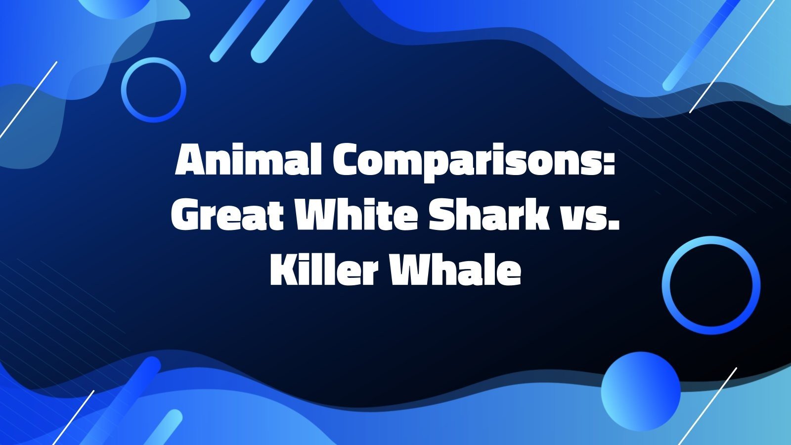 Free Google Slides and PowerPoint templates about sharks