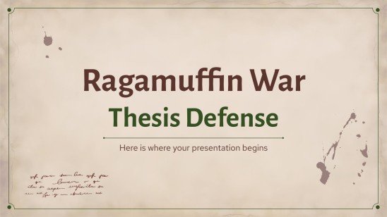 Free Thesis Defense Google Slides and PowerPoint Templates