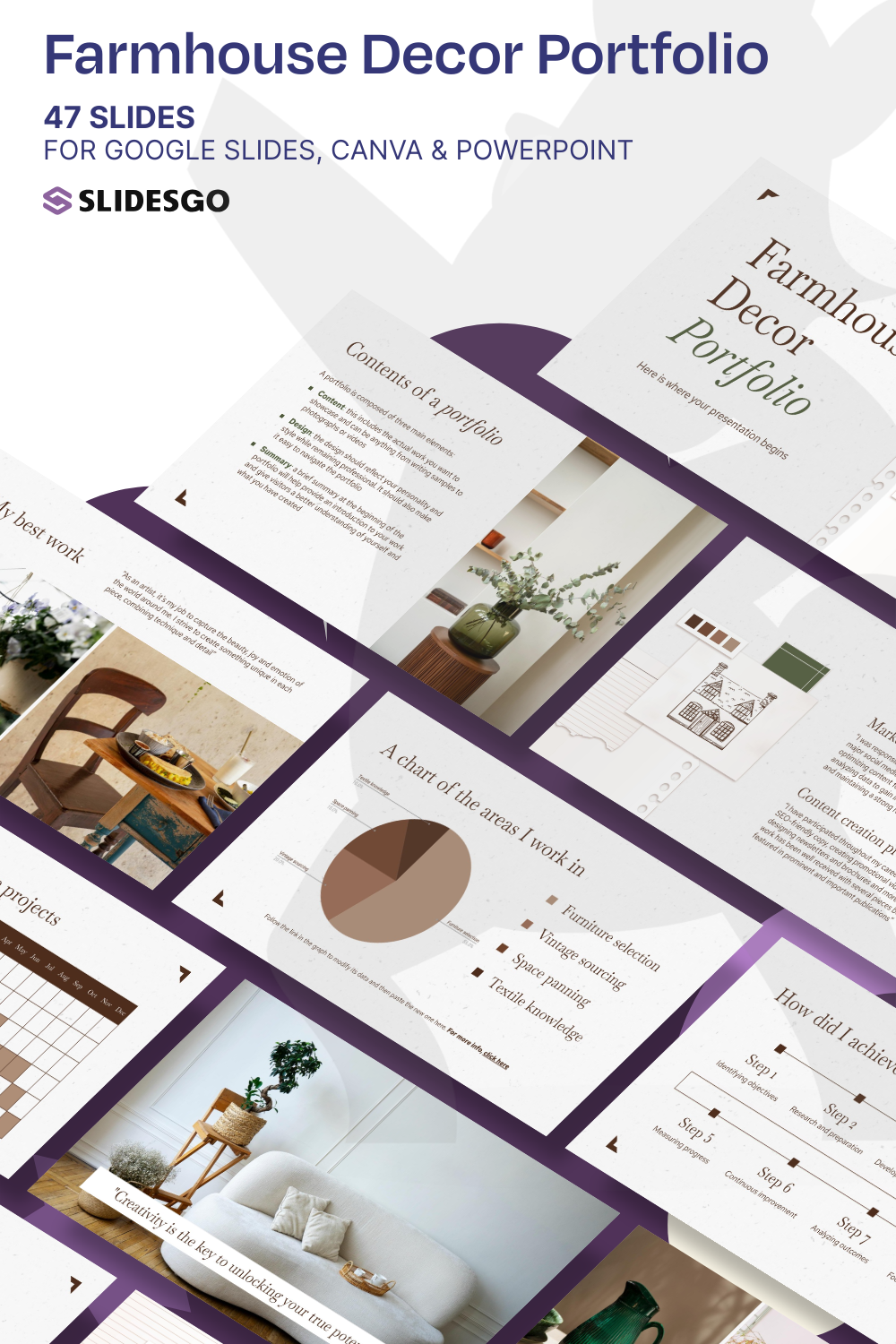 Farmhouse Decor Portfolio Presentation