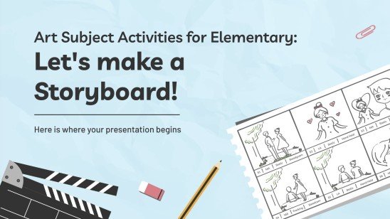 Art Activities for Elementary: Let's make a Storyboard!