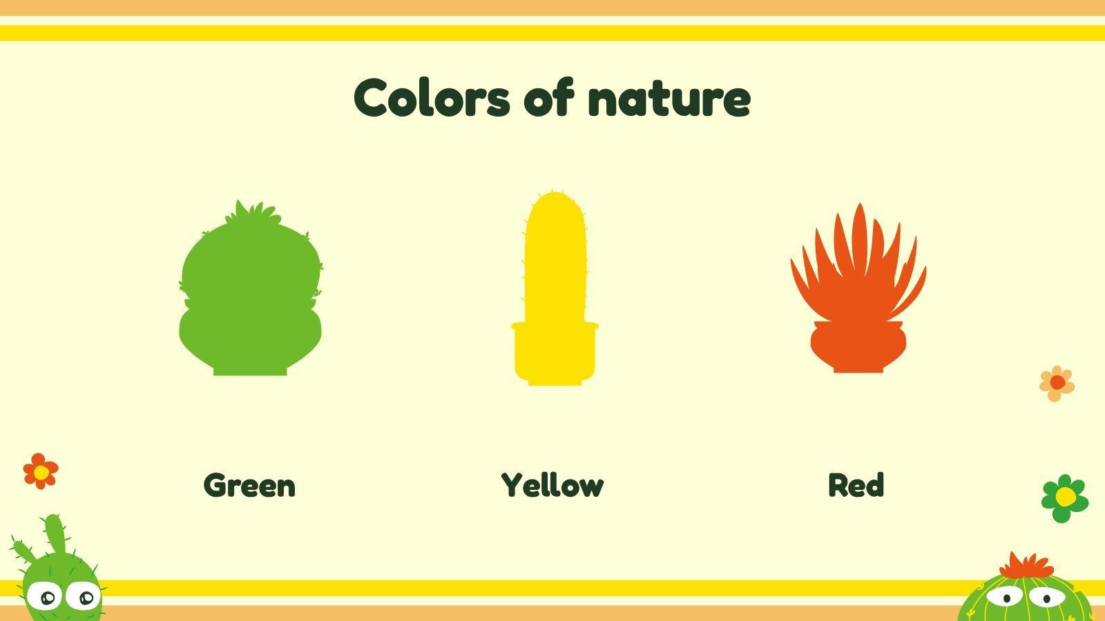 Cactus Lesson for Kids Presentation