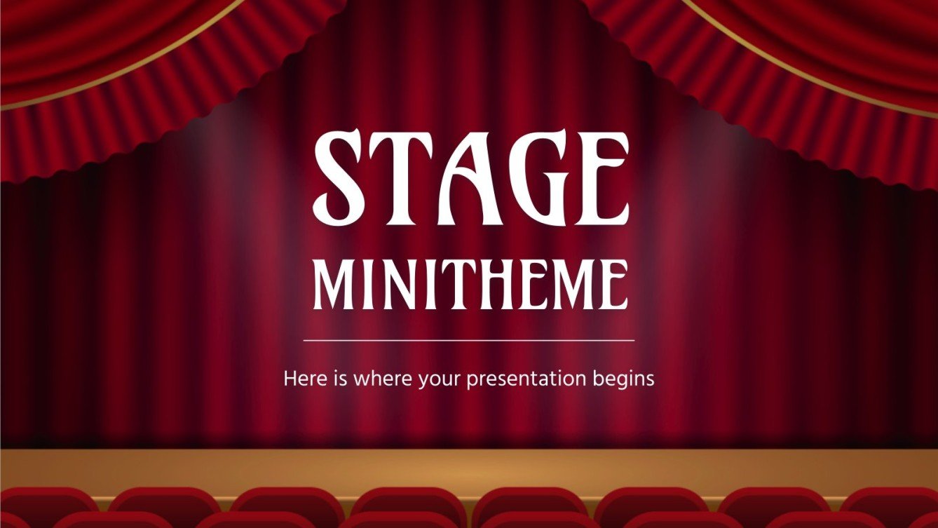 Slides gratuitos do Google e modelos do PowerPoint sobre o teatro