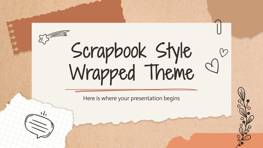 Free Google Slides & PowerPoint templates for a diary