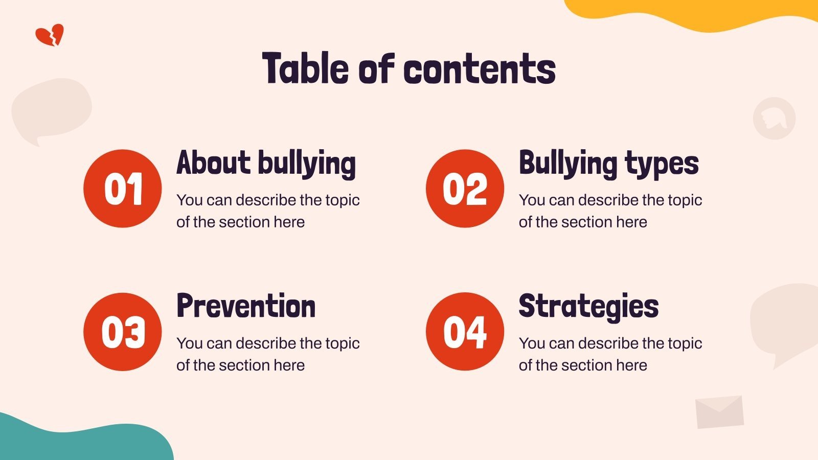 Action Guide Against School Bullying Presentation