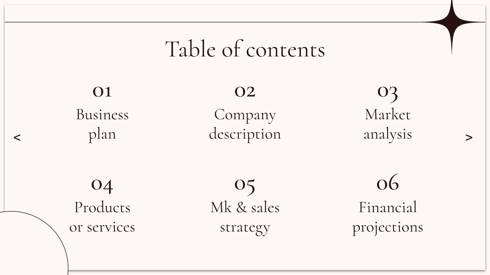 Elegant Interface Business Plan Presentation