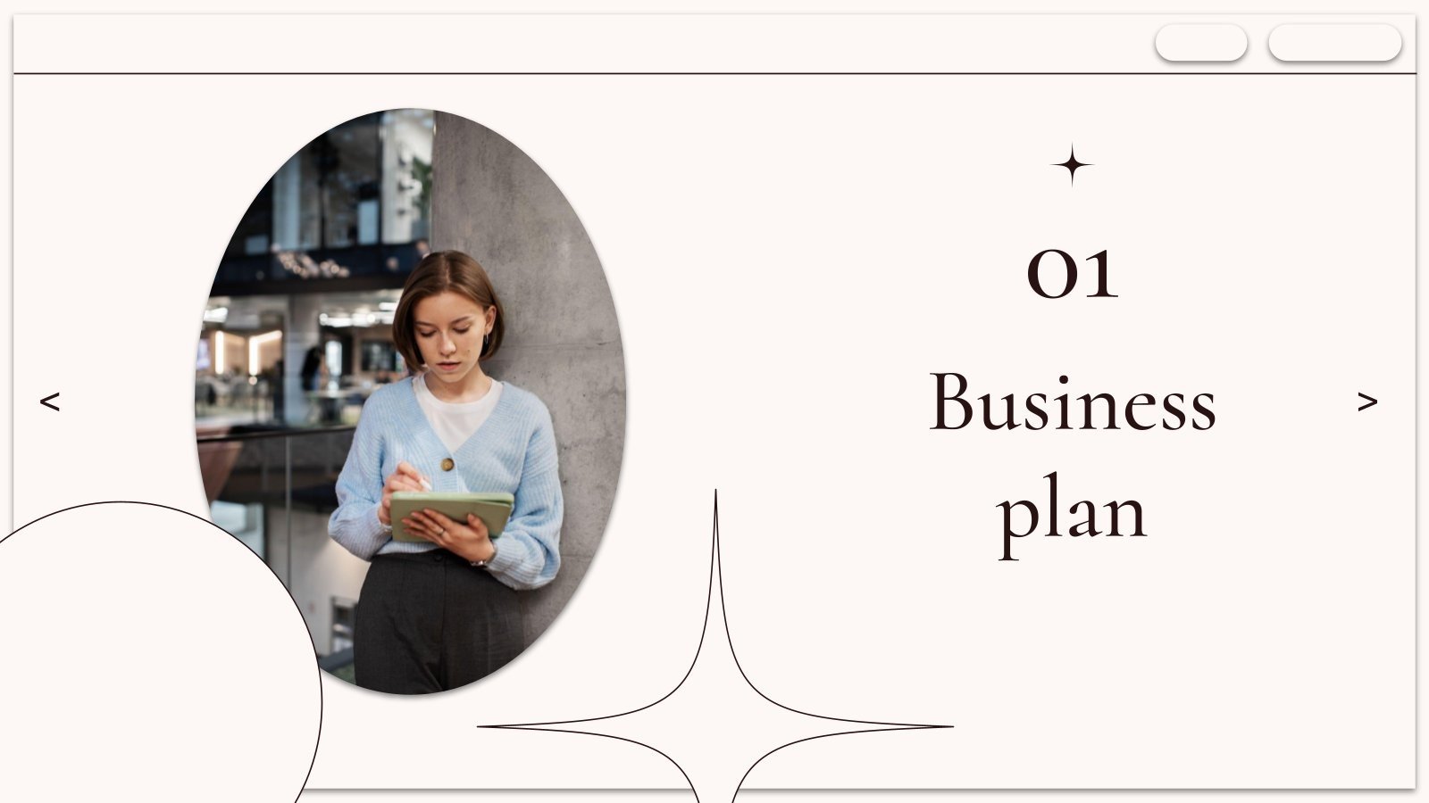 Elegant Interface Business Plan Presentation