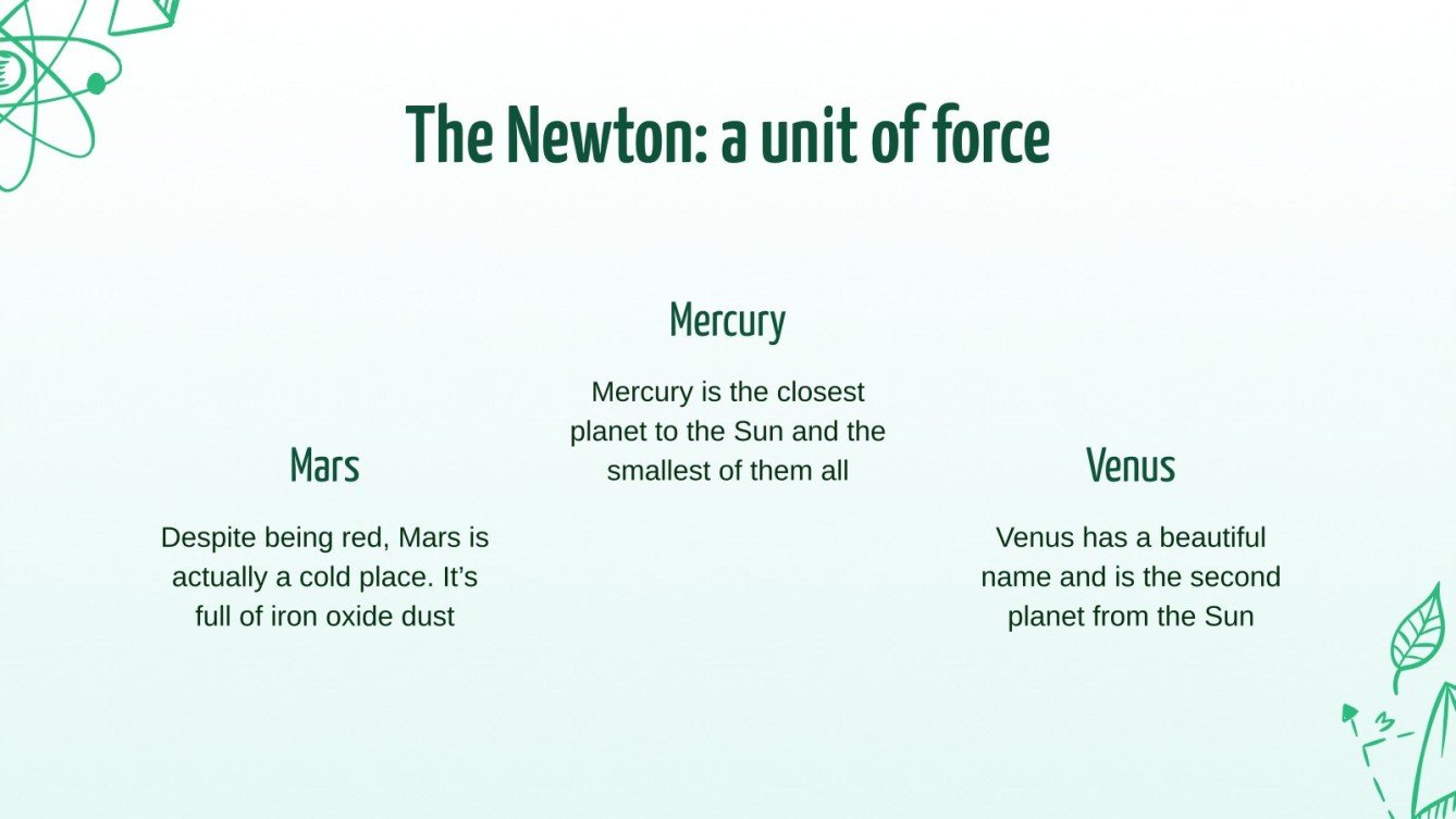 Newton: Unit of Force Presentation