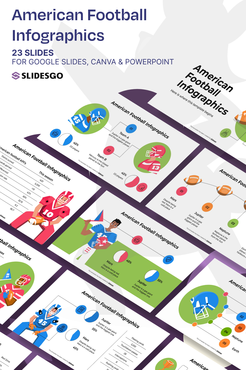 American Football Infographics Template