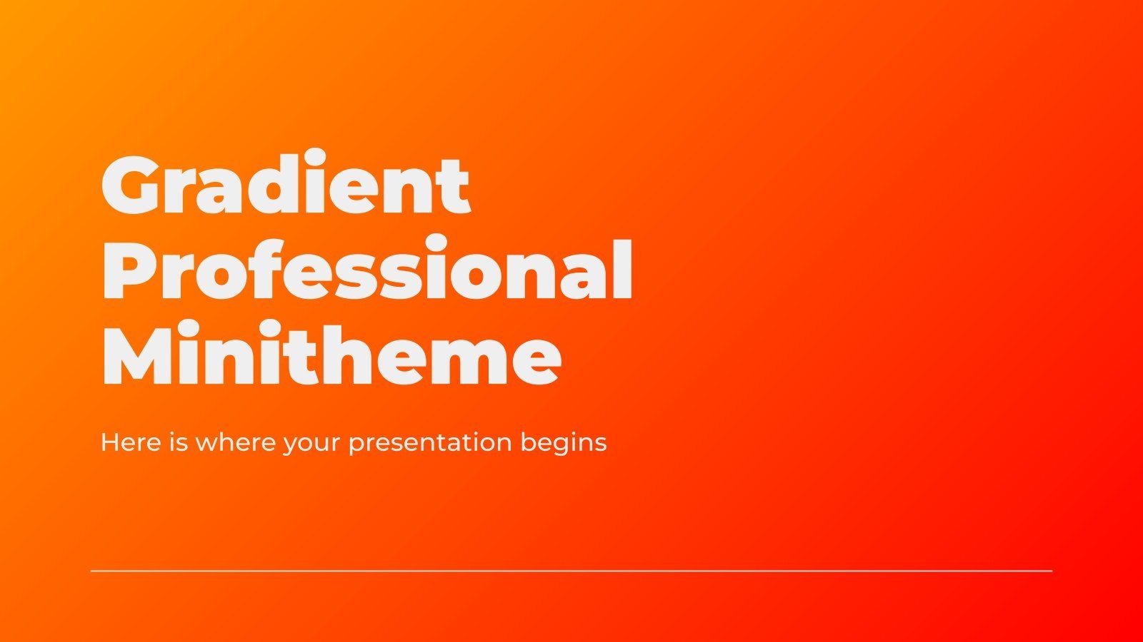 Gradient Professional Minitheme Presentation
