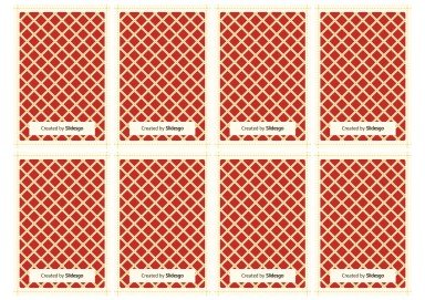 Luxury Gold Printable Deck of Playing Cards Presentation