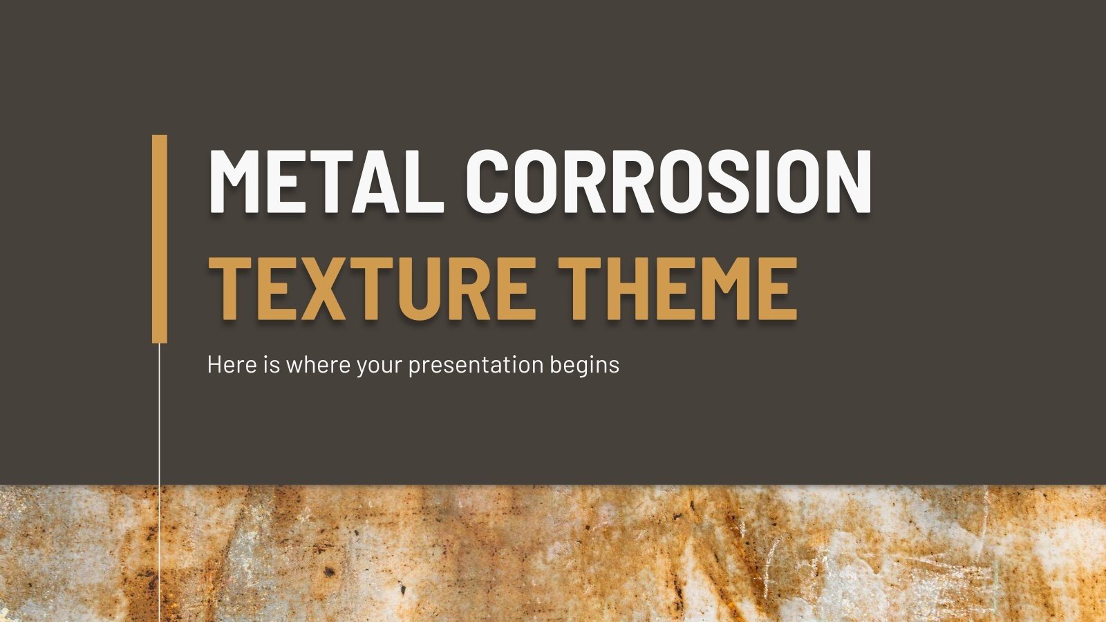 Metal Corrosion Texture Theme Presentation