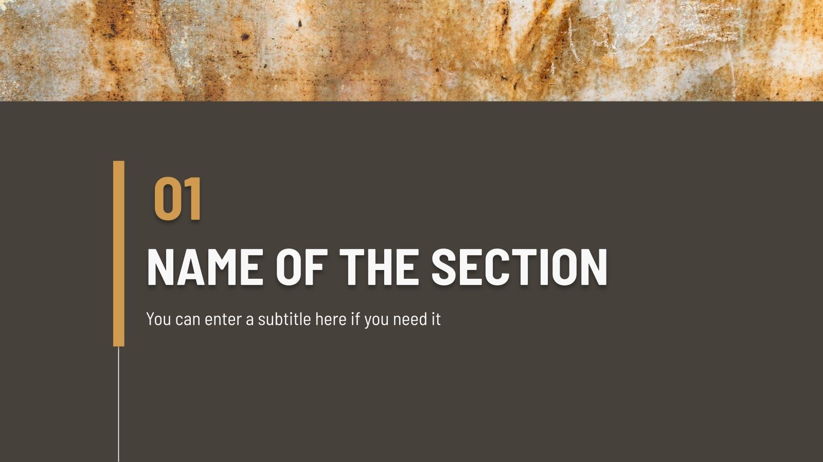 Metal Corrosion Texture Theme Presentation