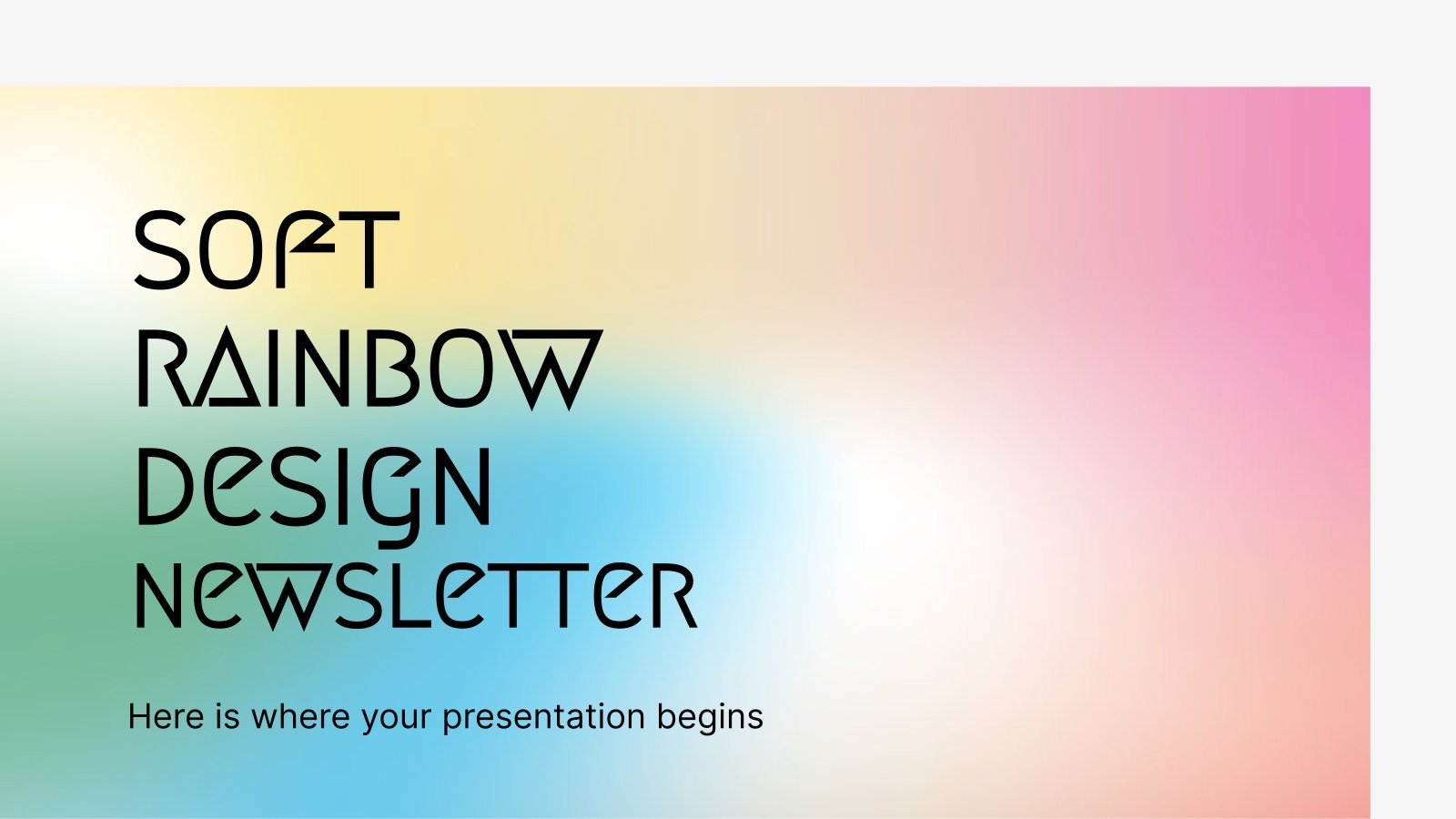Plantillas gratis de estilo arcoíris para Google Slides y PPT