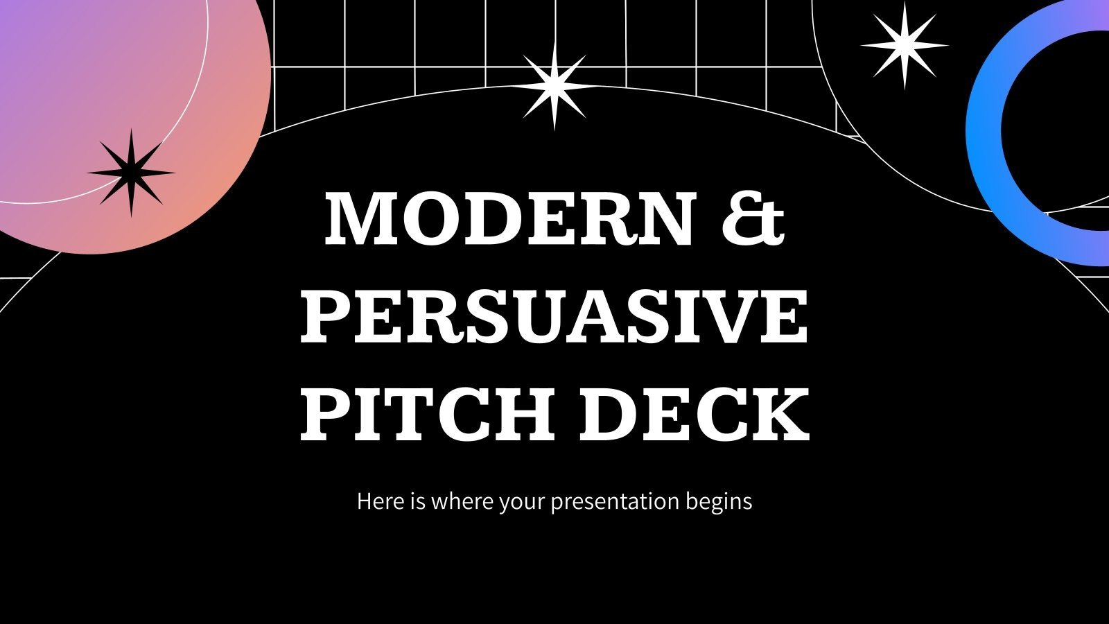 Modern & Persuasive Pitch Deck Presentation