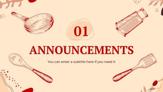Cooking Newsletter Presentation