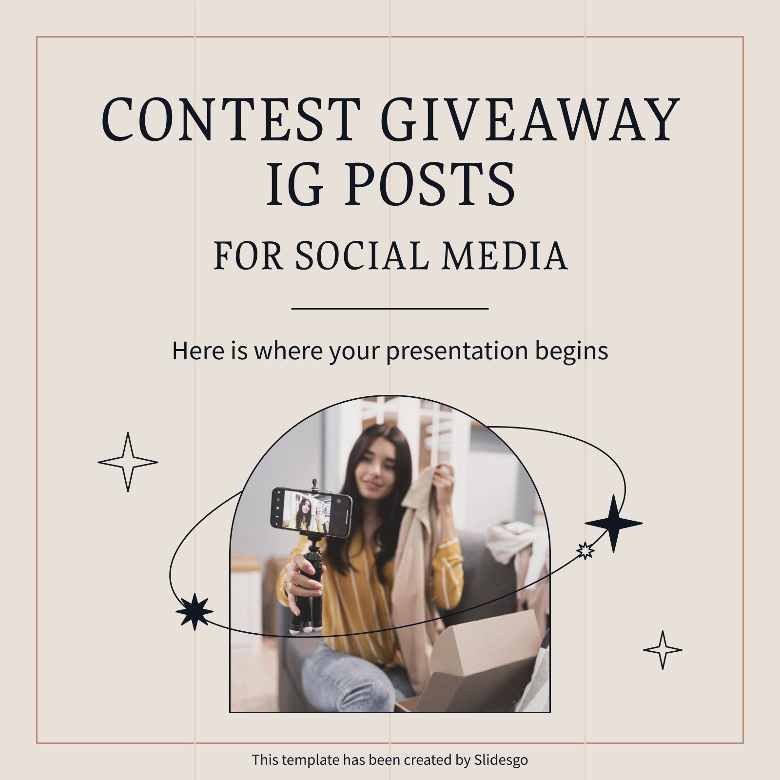 Contest Giveaway IG Posts for Social Media Presentation